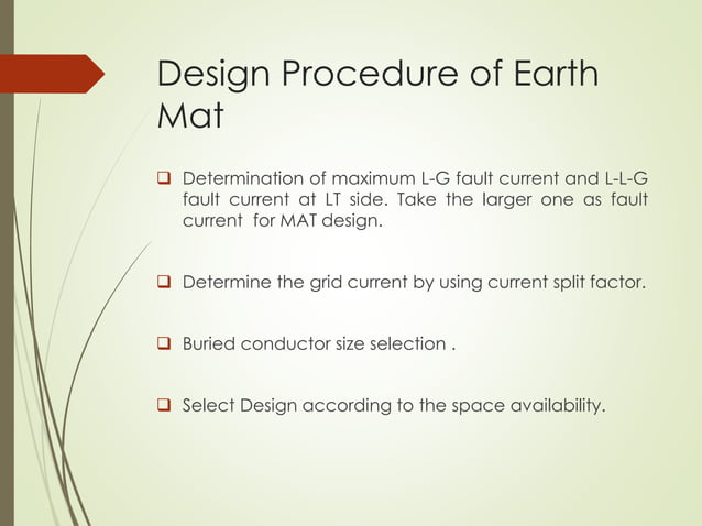 Earth MAT design for Metro Station | PPTX