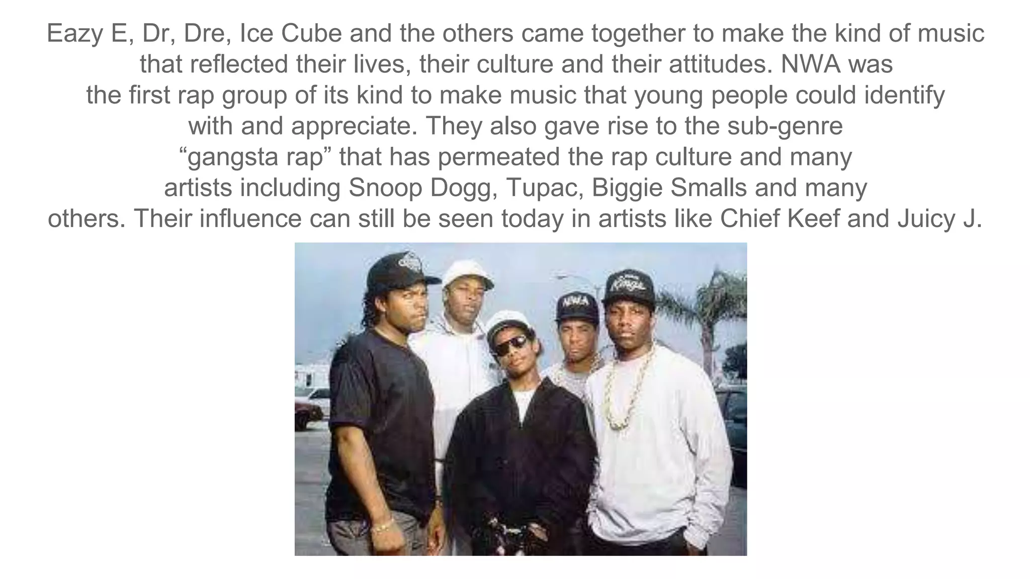 Copy of eazy e and dr. dre collaborators | PPT