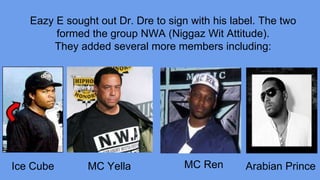 Copy of eazy e and dr. dre collaborators | PPT