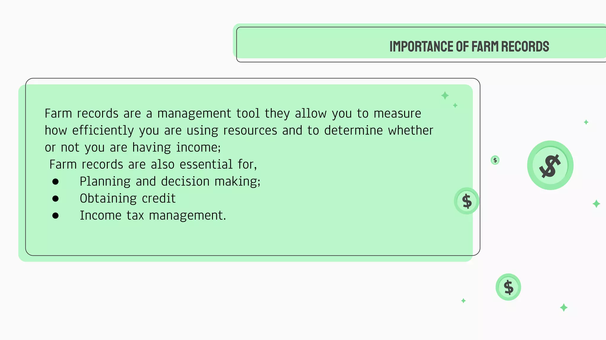 Farm record management | PDF
