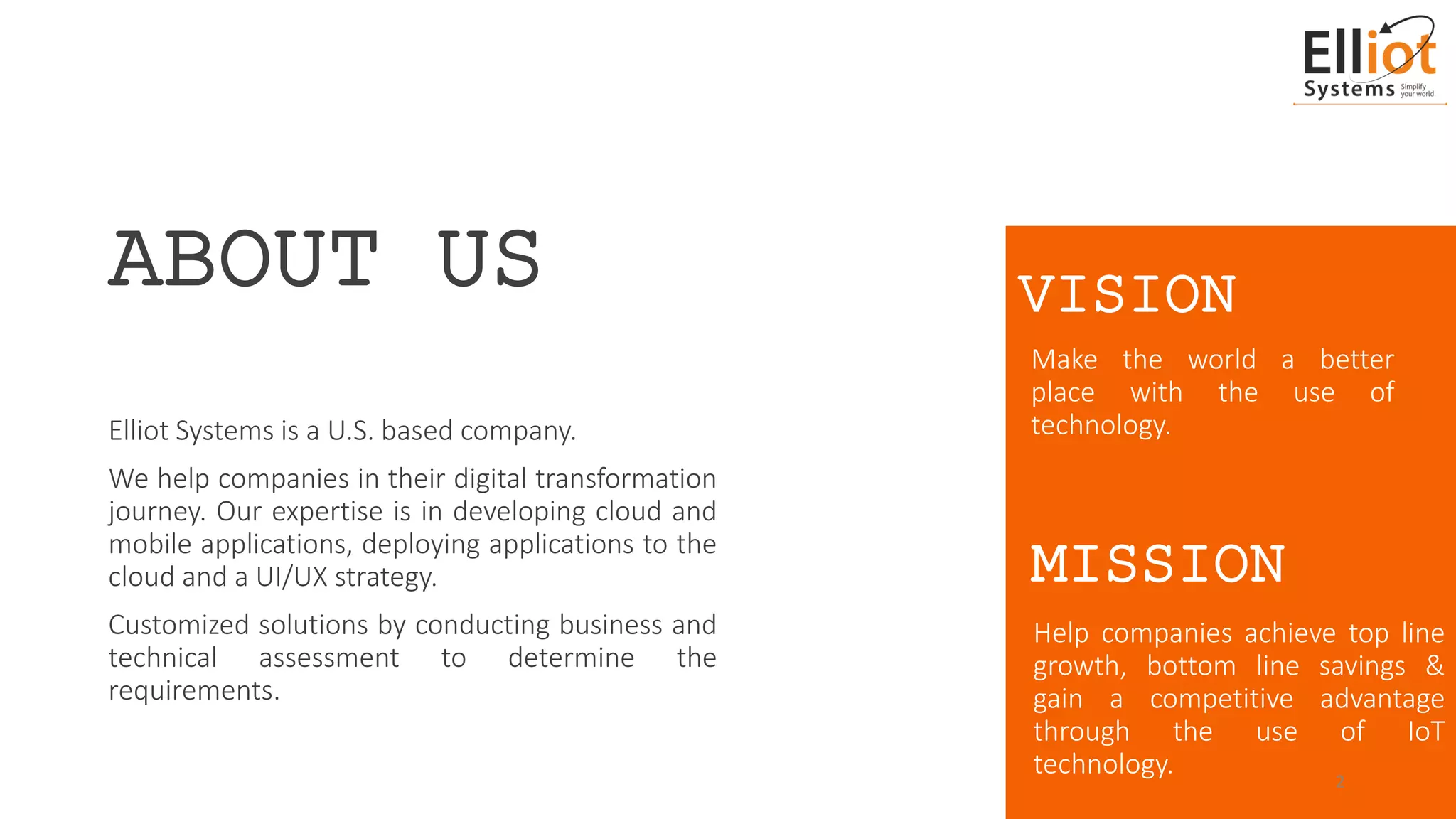 Elliot Systems | PPTX | Cloud Computing | Internet