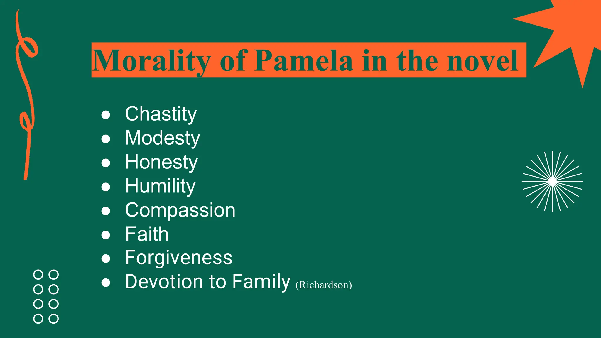 The Virtuous Heroine: ‘Pamela's Role in Shaping Moral Norms | PPT