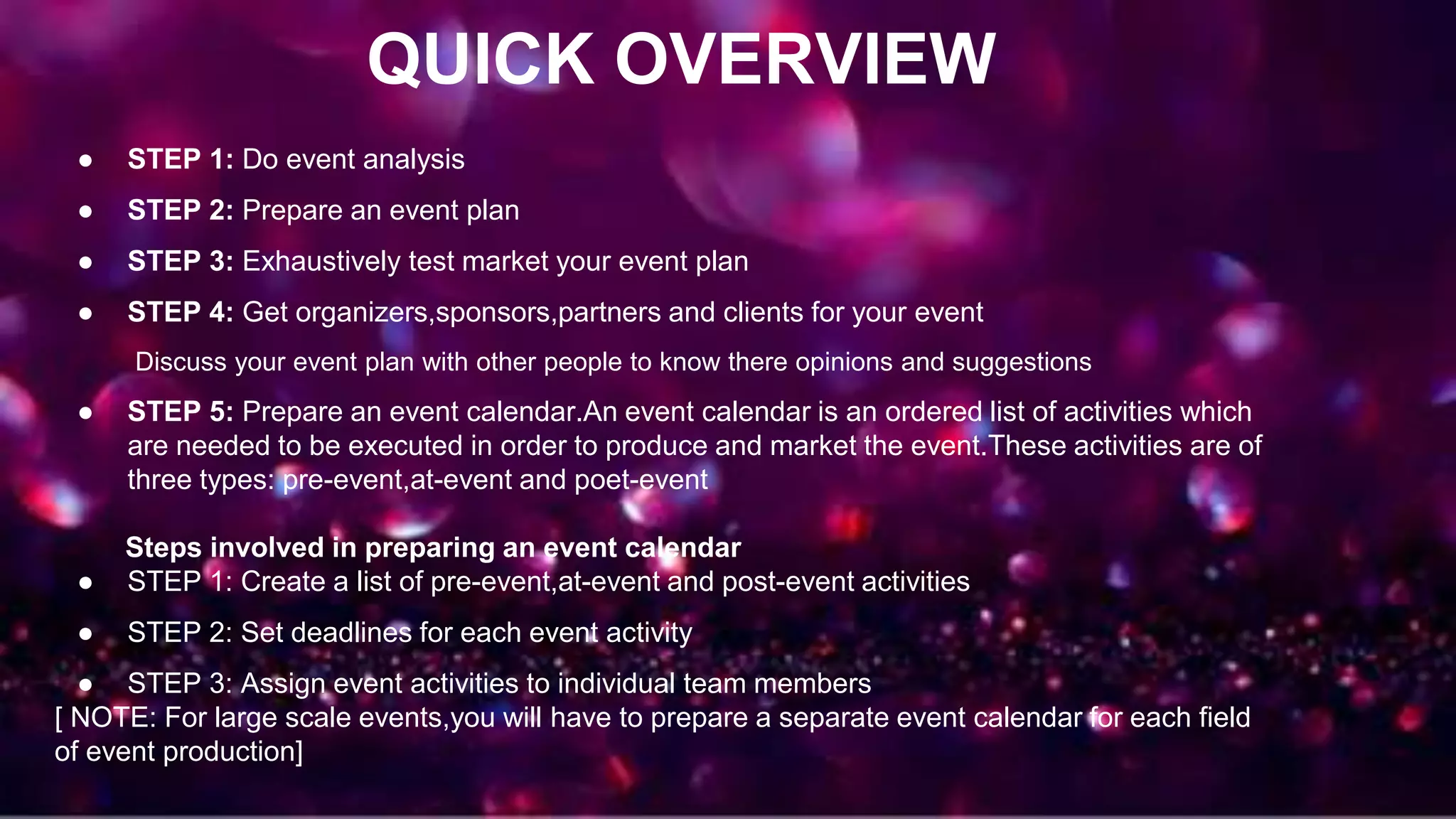 Event management ppt. | PPTX