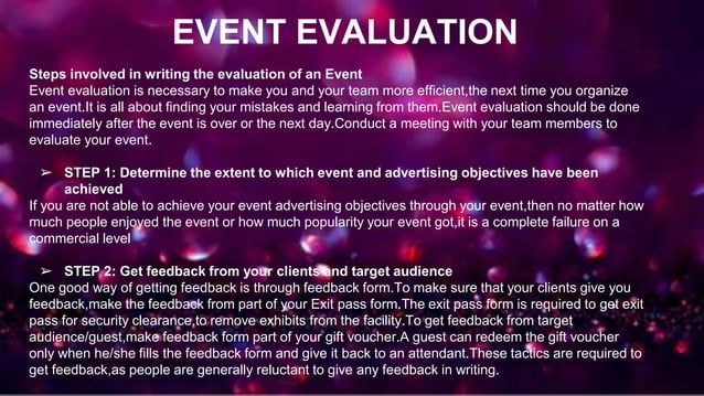 Event management ppt. | PPTX