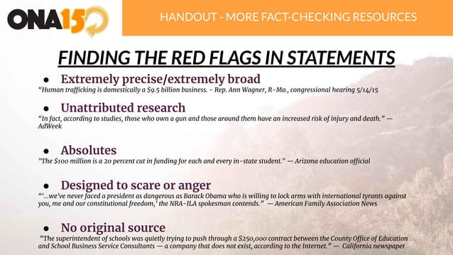 Journalism Fact-Checking 101 for the 2016 Elections | PPT