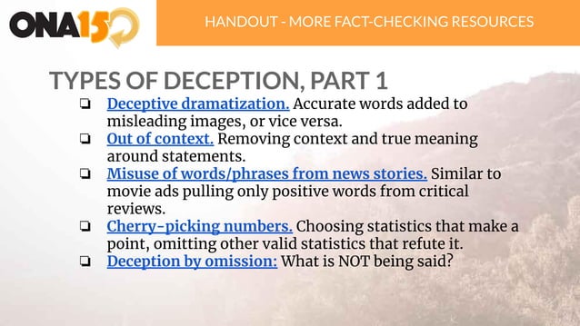 Journalism Fact-Checking 101 for the 2016 Elections | PPT