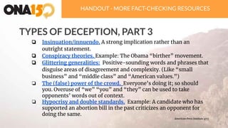 Journalism Fact-Checking 101 for the 2016 Elections | PPT