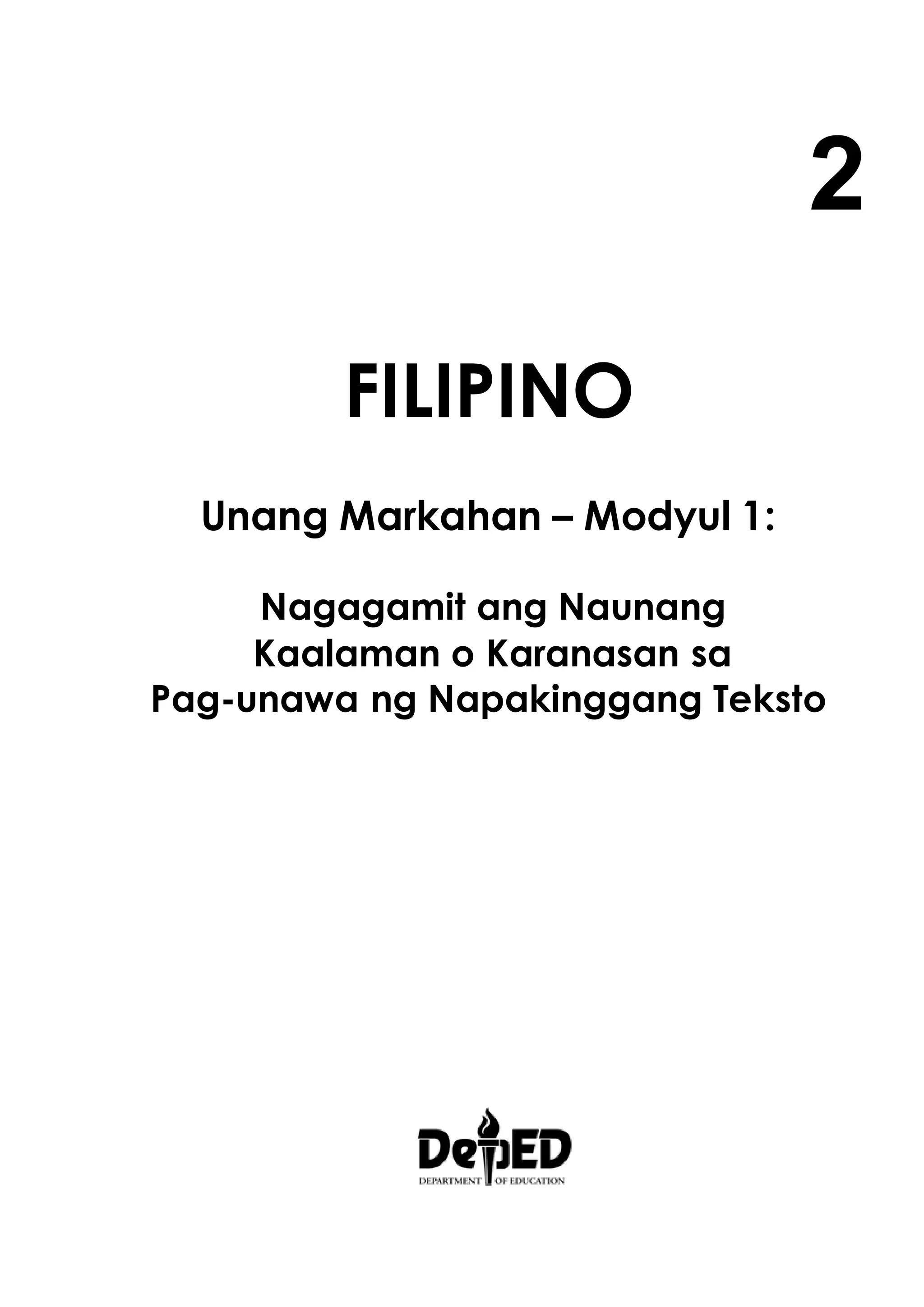 Copy of Filipino II Modyul 1-Aralin-1-Cherry-Bahil-RMES (1) MBGjr-not ...