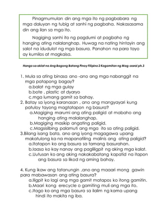Copy of Filipino II Modyul 1-Aralin-1-Cherry-Bahil-RMES (1) MBGjr-not ...