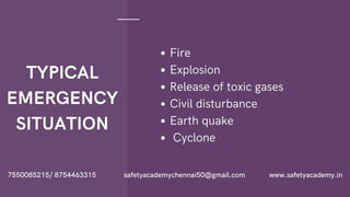 FIRE AND SAFETY EMERGENCY RESPONSE PLANS | PDF