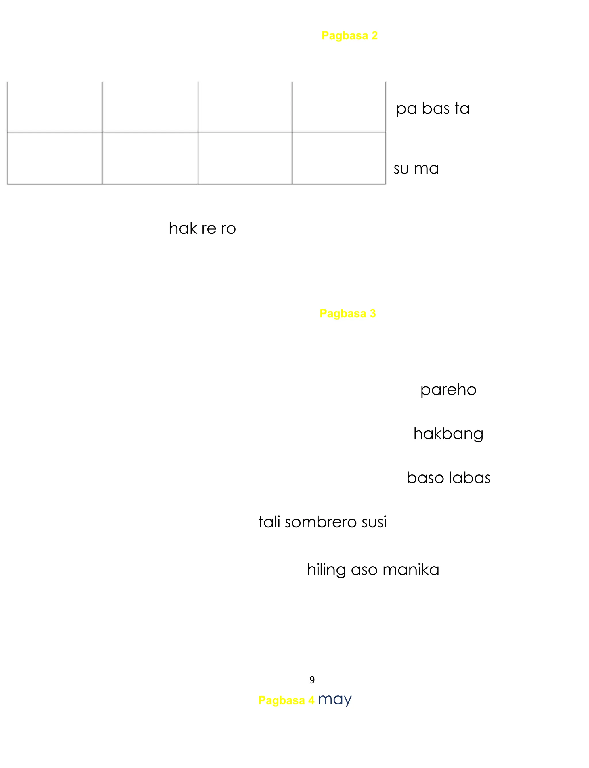 Flat Filipino Reading Material all grade levels | DOCX