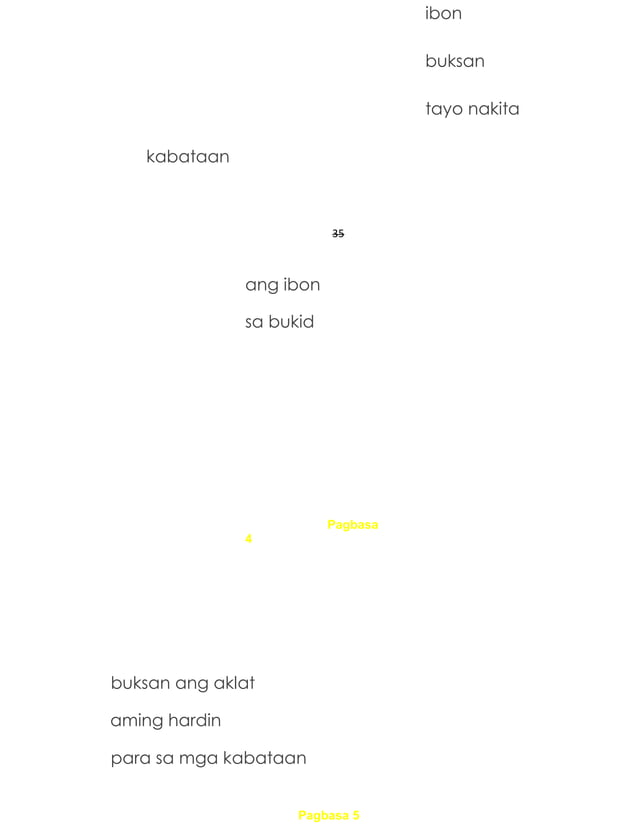 Flat Filipino Reading Material all grade levels | DOCX
