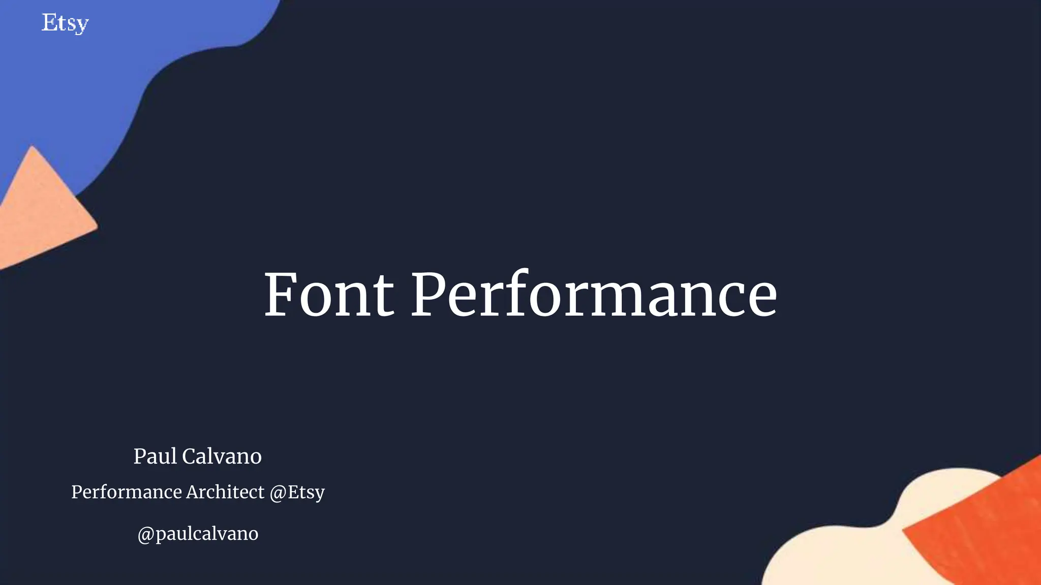Font Performance - NYC WebPerf Meetup April '24 | PPT