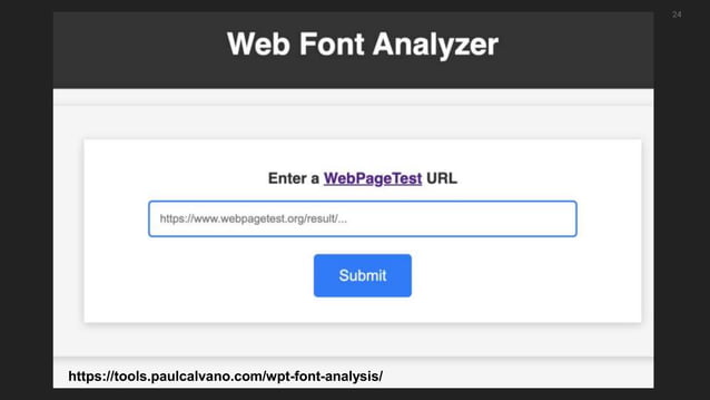 Font Performance - NYC WebPerf Meetup April '24 | PPT