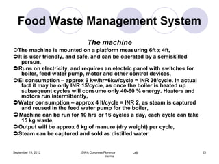 Copy of food waste management system presentation for iswa florence ...