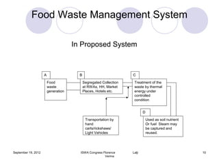 Copy of food waste management system presentation for iswa florence ...