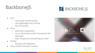 Beginner's Guide to Frontend Development: Comparing Angular, React, Ember, and Backbone | PDF