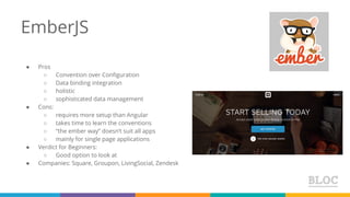 Beginner's Guide to Frontend Development: Comparing Angular, React, Ember, and Backbone | PDF