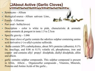 formulation and development of anti-acne cream using garlic cloves ...
