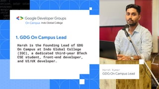 Info Session Google Developer Group ON Campus IGC | PDF