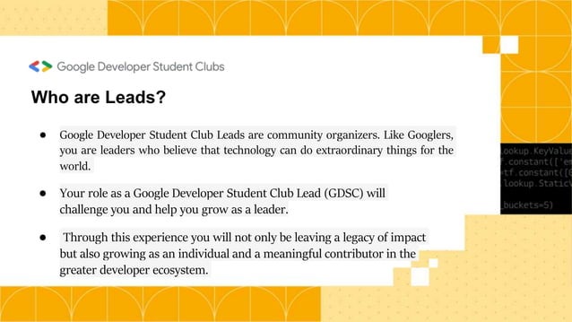 Google Developers Students Club (GDSC) Lead 2024 Application Guide | PPTX