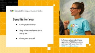Google Developers Students Club (GDSC) Lead 2024 Application Guide | PPTX
