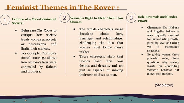 Paper_101 Gender Role and Feminism In : ‘The Rover’ | PPTX