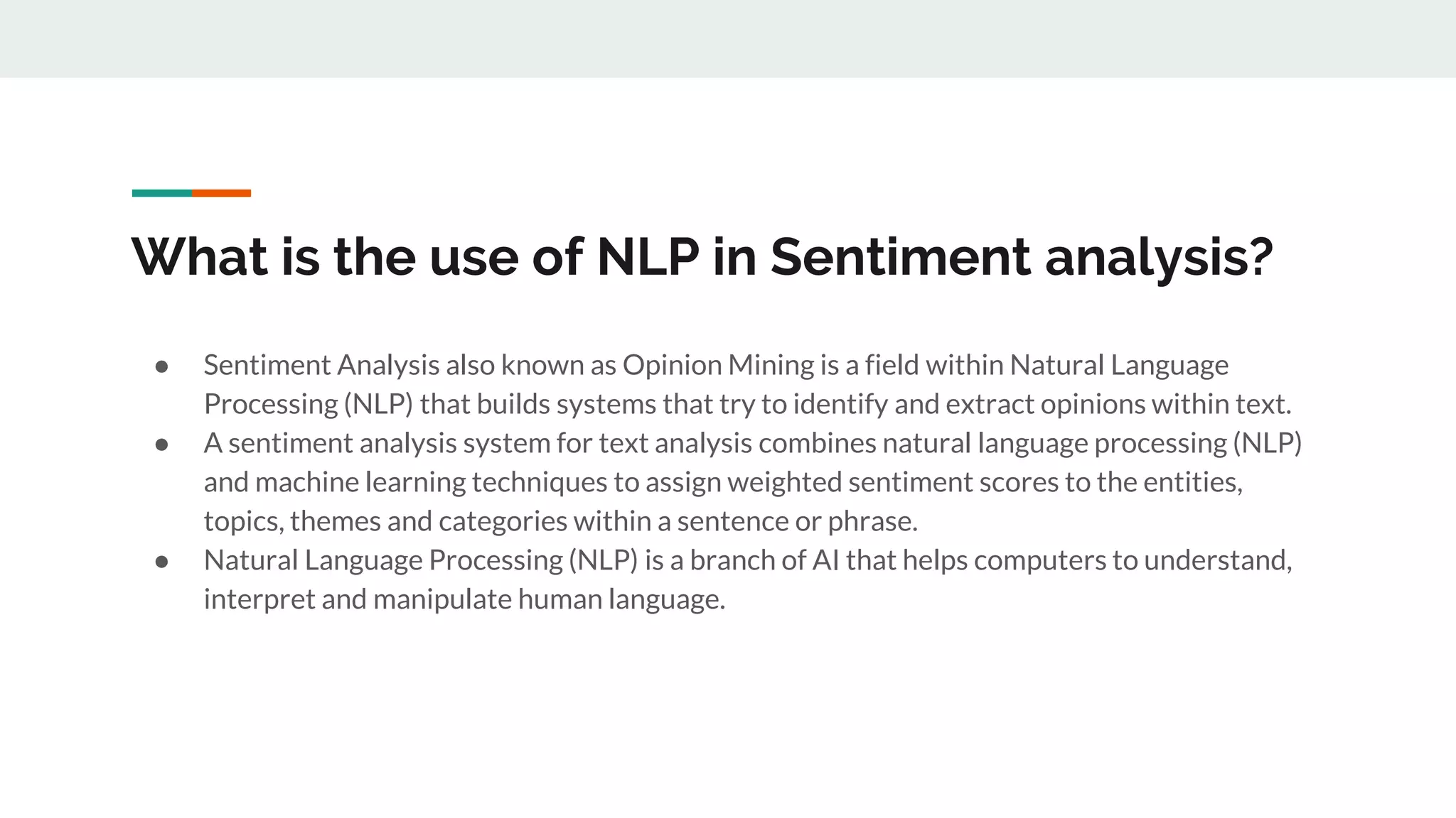 Presentation on Sentiment Analysis | PPTX