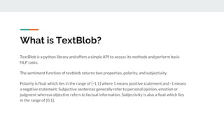 Presentation on Sentiment Analysis | PPTX