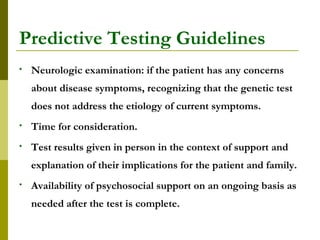 Genetic Testing In Neurology | PPT