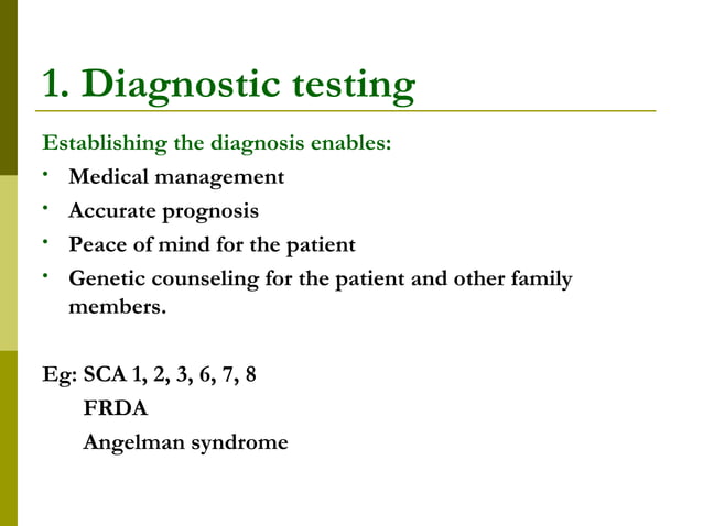 Genetic Testing In Neurology | PPT | Diseases and Conditions | Medical ...