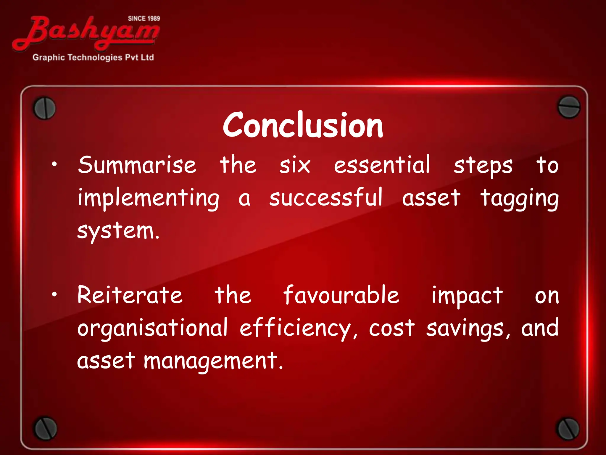 6 Key Steps to Creating an Effective Asset Tagging System | PPTX