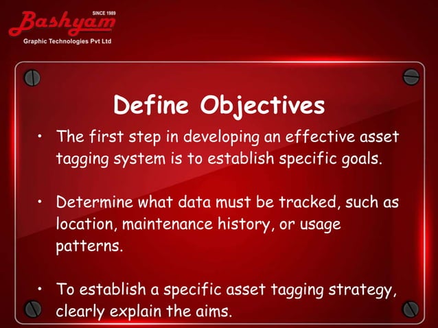 6 Key Steps to Creating an Effective Asset Tagging System | PPTX