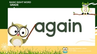 GRADE 1 DOLCH SIGHT WORDS flashcards.pptx