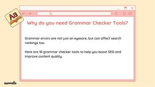 10 Free Grammar Checker Tools You Must Try | PPT