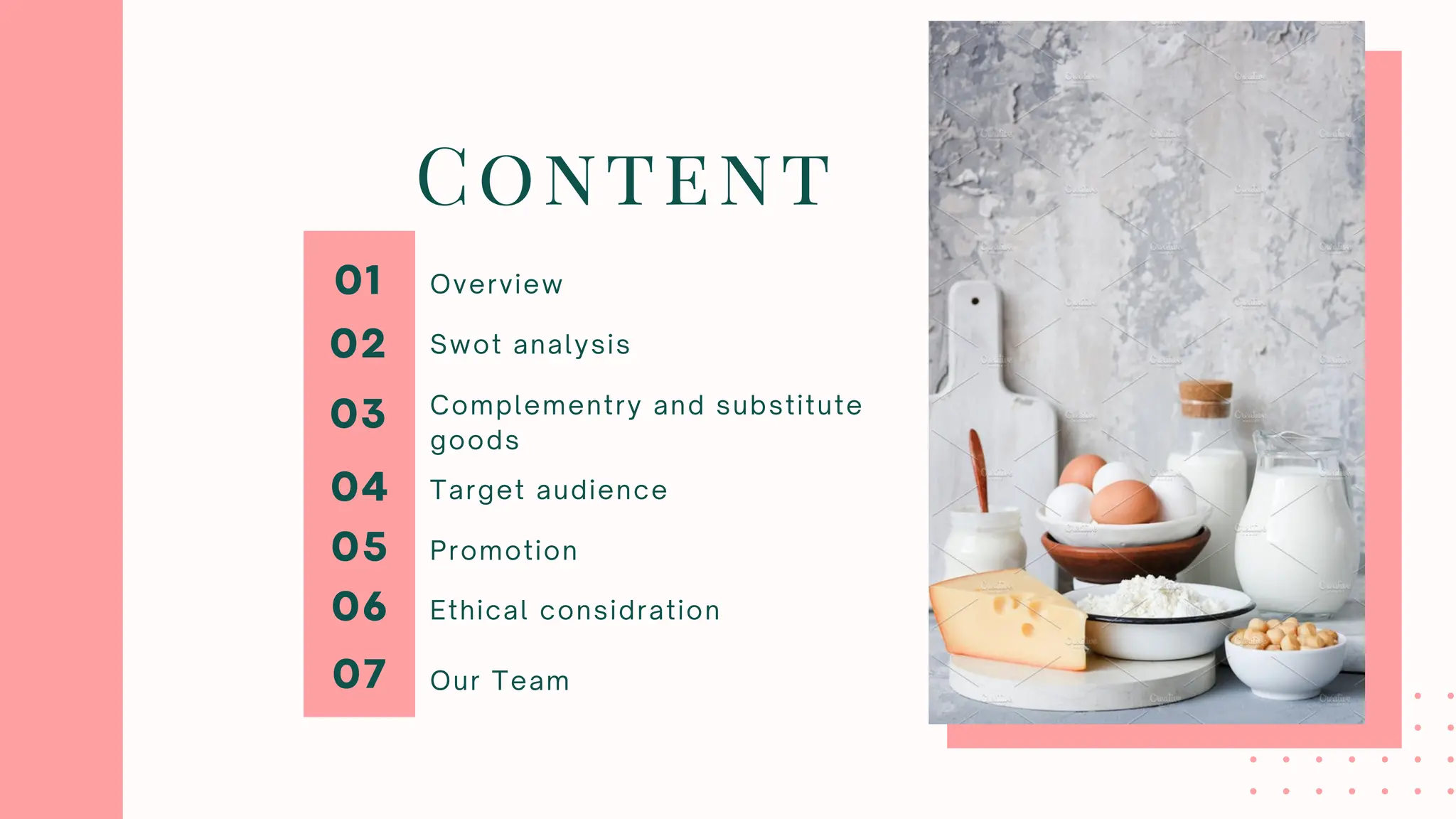 Unique Business proposal on dairy products | PDF