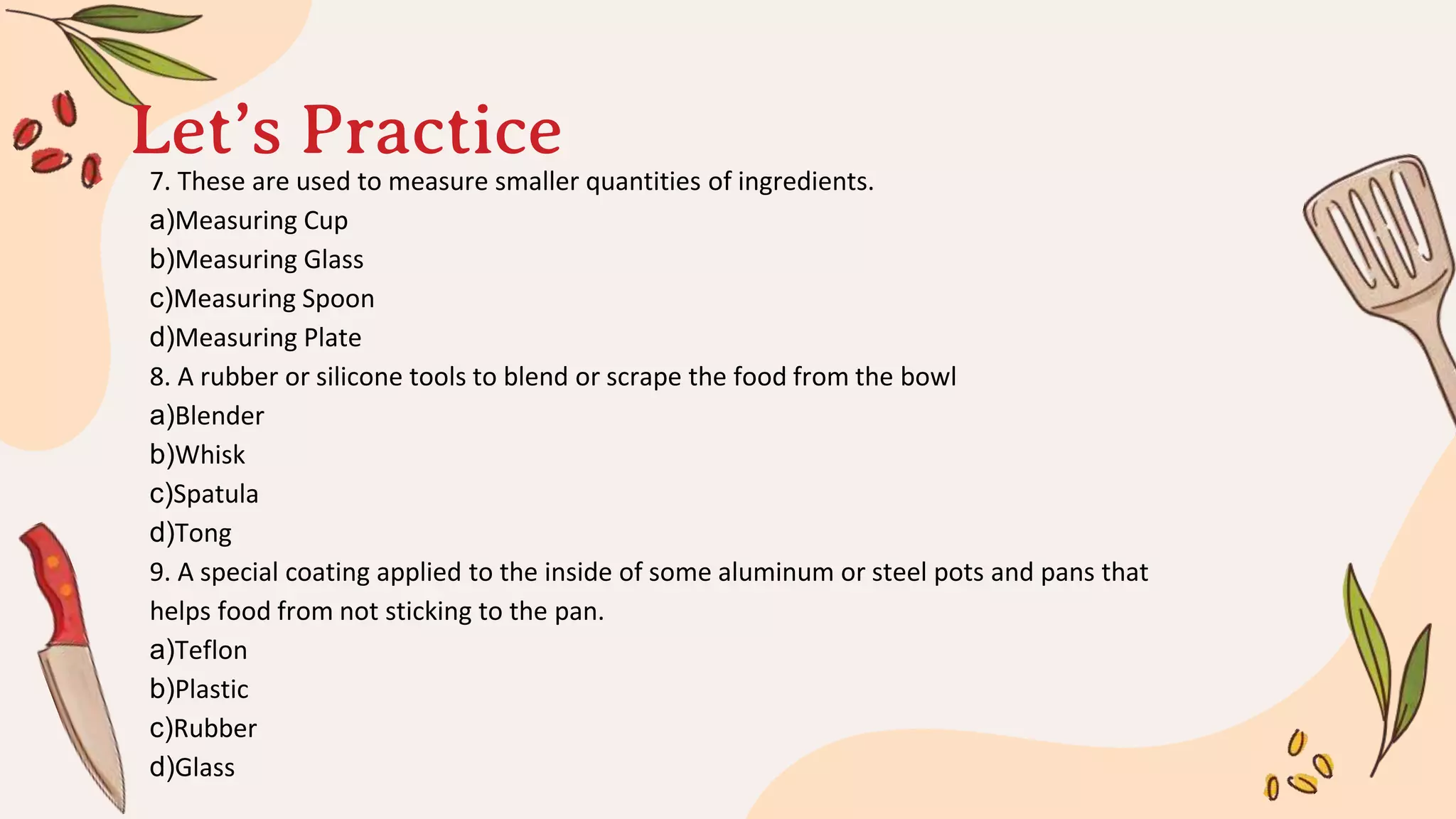 TLE-8 COMMERCIAL COOKING 1ST QUARTER | PPTX
