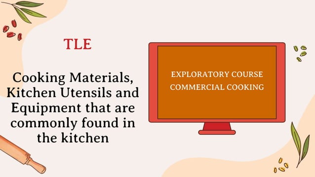 TLE-8 COMMERCIAL COOKING 1ST QUARTER | PPTX | Home Appliances | Home ...