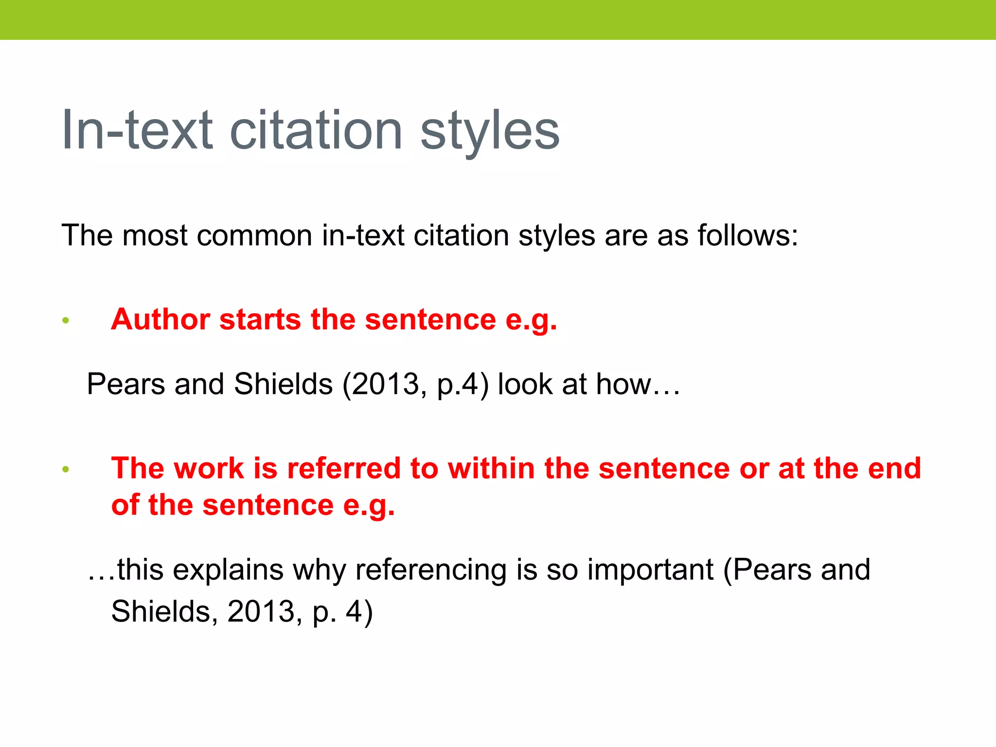 UCS Harvard Referencing | PPT