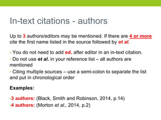 UCS Harvard Referencing | PPT