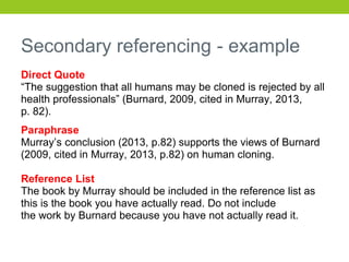 UCS Harvard Referencing | PPT