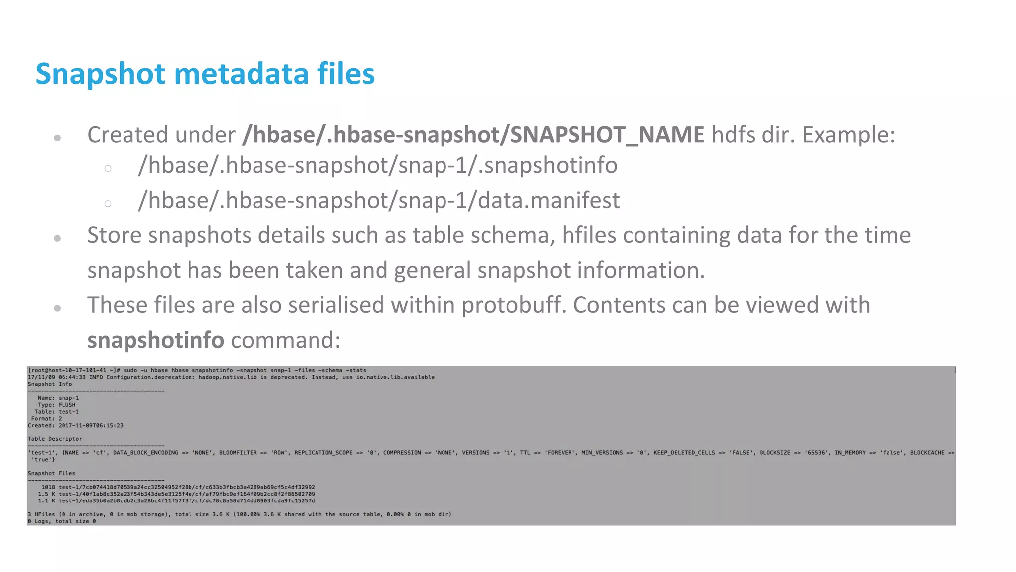 HBase System Tables / Metadata Info | PDF