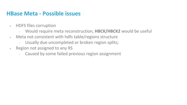 HBase System Tables / Metadata Info | PPT | Free Download