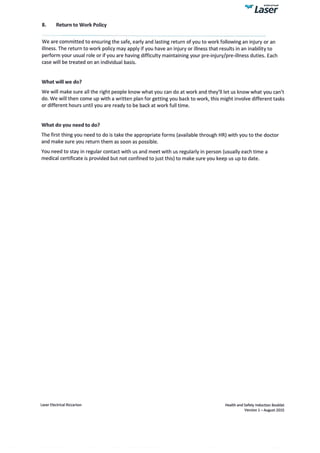 Copy of health & safety induction booklet (1) | PDF