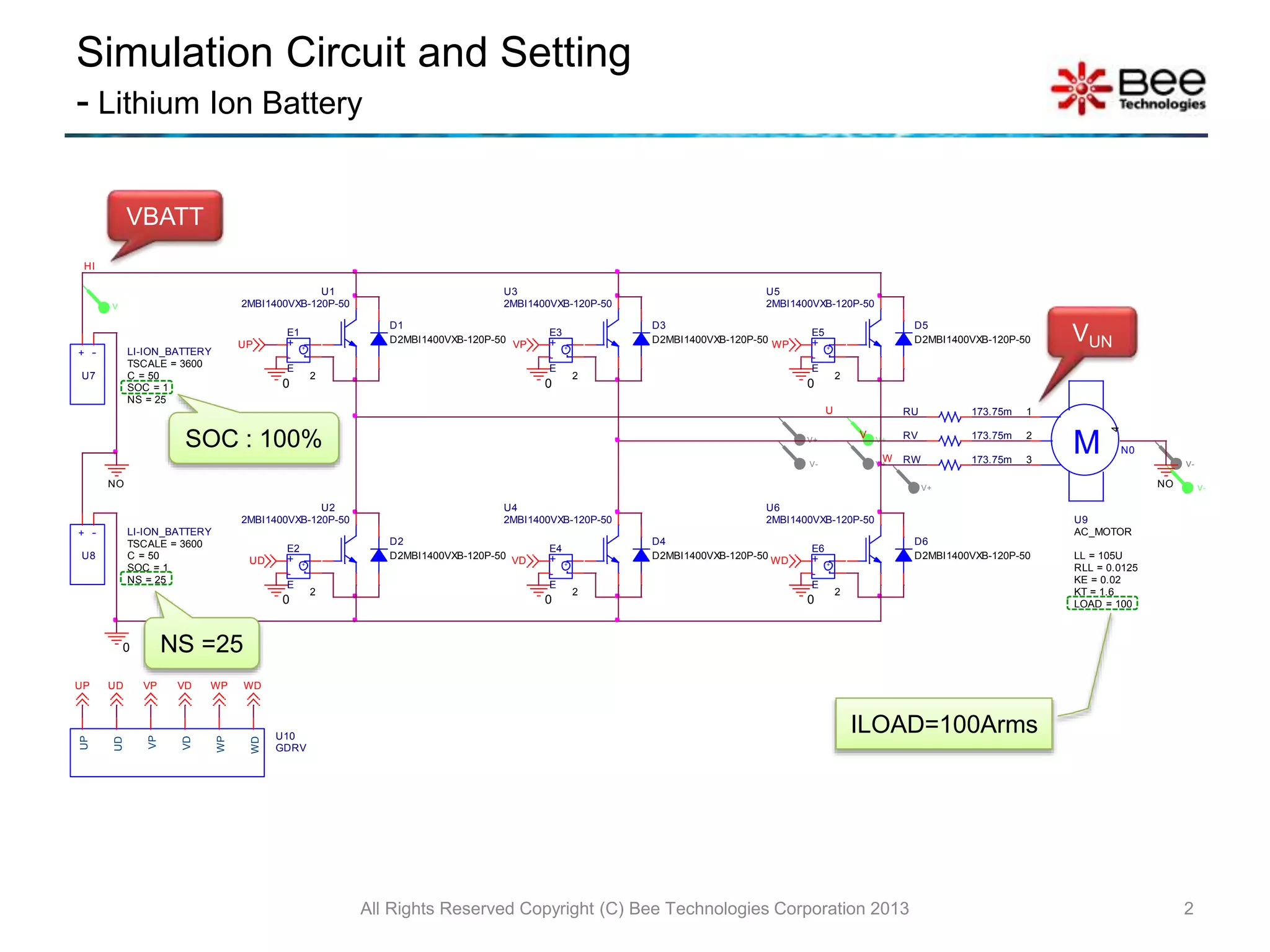 HEV-Inverter Li-Ion Battery Simulation using PSpice | PPTX | Consumer ...