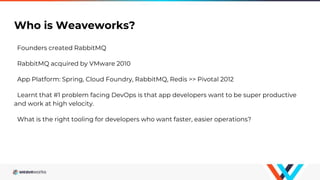 Webinar: High velocity deployment with google cloud and weave cloud | PPT
