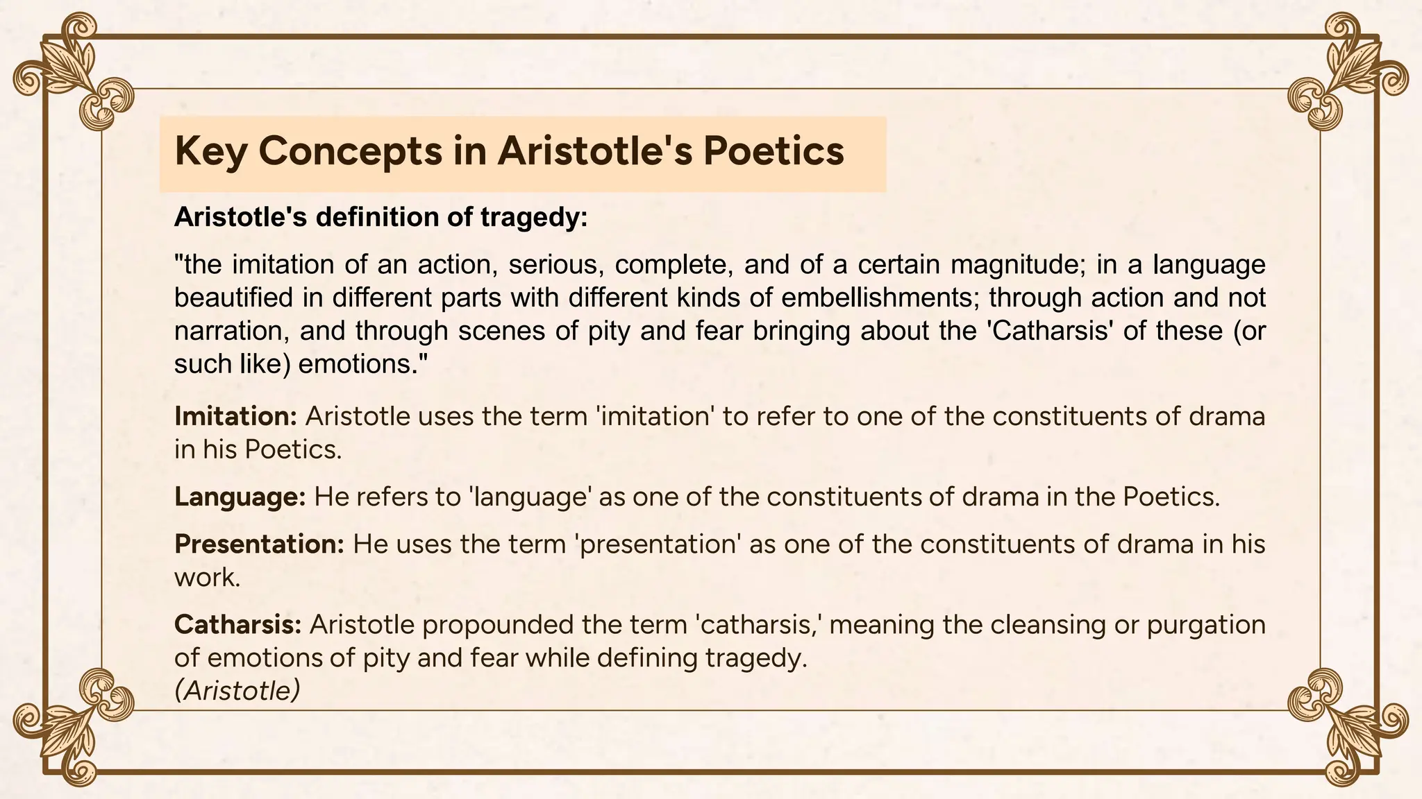 Comparative Analysis of ‘Natyashastra’ and Aristotle's ‘Poetics ...