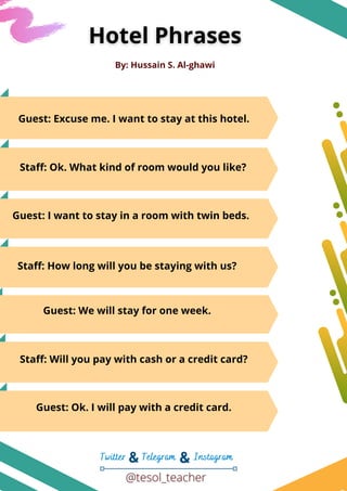 hotel phrases in English | PDF