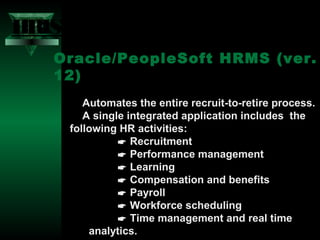 HUMAN RESOURCE INFORMATION SYSTEM | PPT