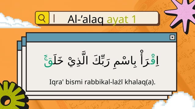 Copy of HUKUM BACAAN QALQALAH TEMA Q.S. AL Alaq 1-5pptx | PPT